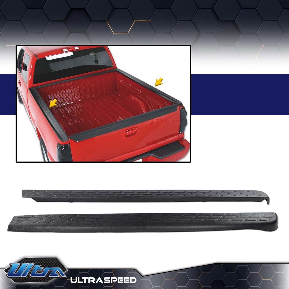Fit For 2007-2013 Chevy Silverado 1500 5'8" Truck Bed Rail Caps Molding ...