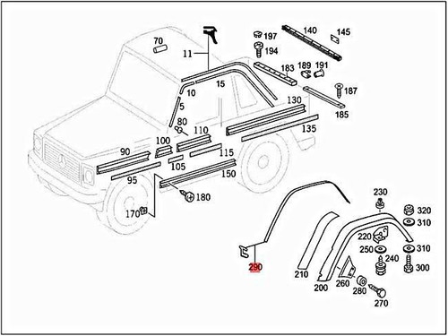 Genuine MERCEDES W463 G-CLASS W463 Cabrio Sealing 4638890998 | eBay