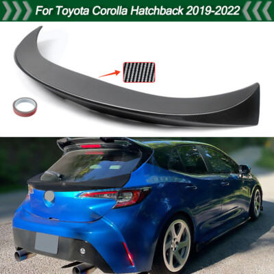 For Toyota Corolla Hatchback 2019-22 Tailgate Mid Spoiler Wing Carbon ...