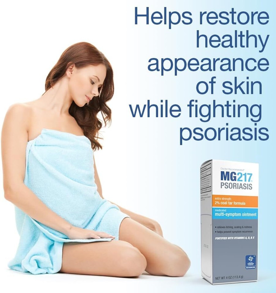MG217 Multi Symptom Relief 2% Coal Tar Medicated Psoriasis Ointment oz ...