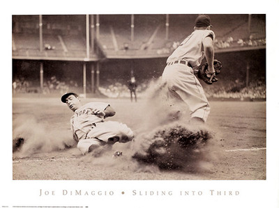 Joe DiMaggio SLIDE Historic c.1946 New York Yankees Premium Poster ...