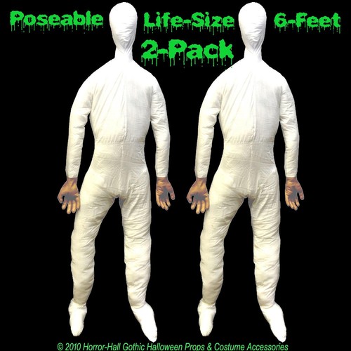 2-PC-Life Size Body-STUFFED POSEABLE DUMMY-Halloween Haunted House ...
