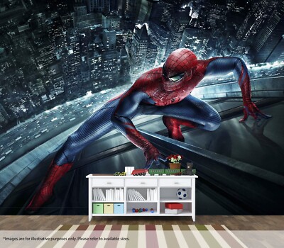 Spiderman Wall Mural Quality Pasteable Wallpaper | eBay UK