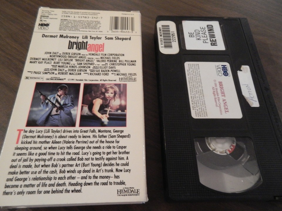 BRIGHT ANGEL RARE VHS SAM SHEPARD LILI TAYLOR 1991 HBO WYOMING MURDER ...