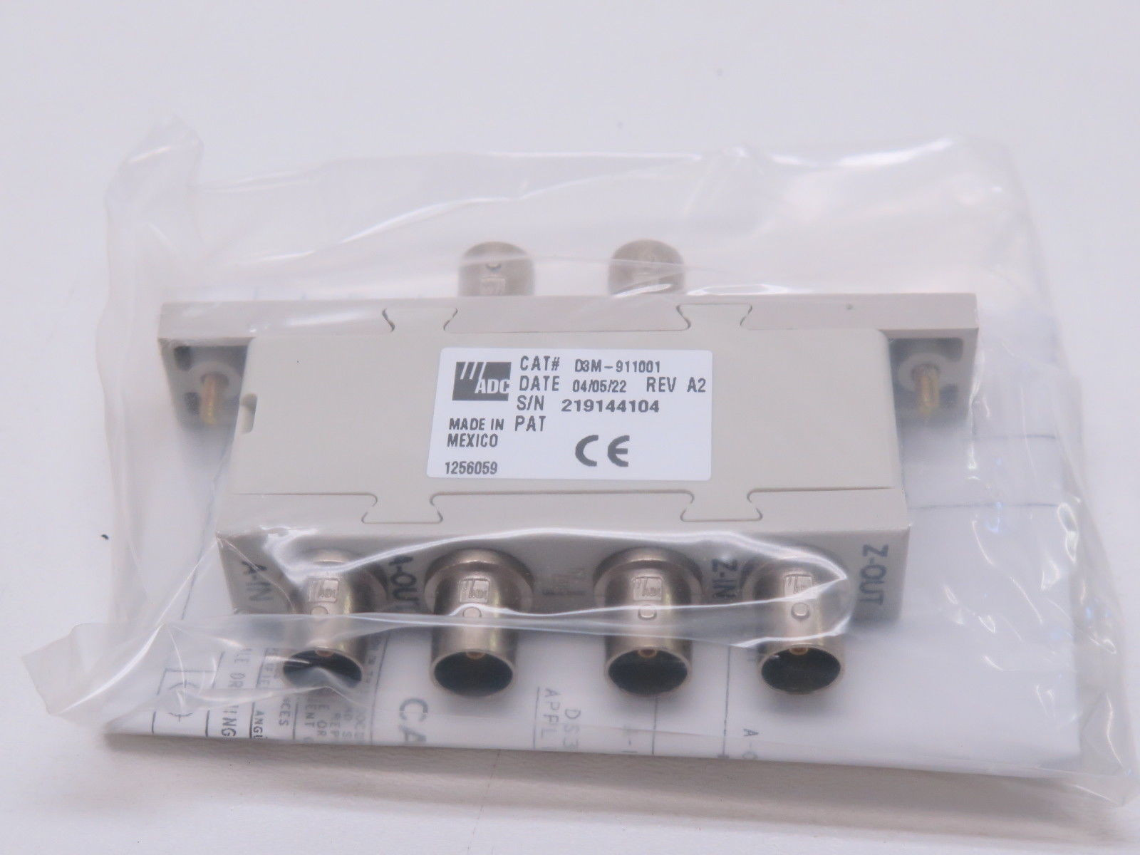 D3M-911001 ADC DS3 Patch Panel Module | eBay