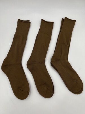 3 Pairs NEW US Military Issue Coyote Stretch Fit Boot Socks One Size ...
