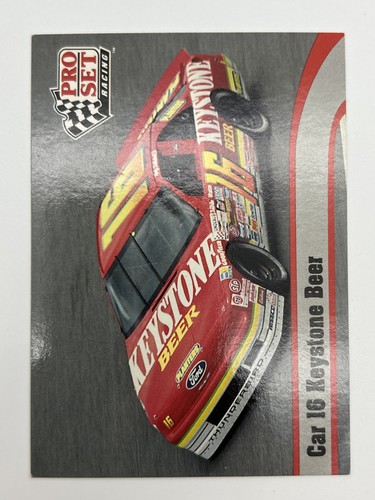 Car 16 Keystone Beer #181 - Racing Card - 1992 Pro Set Winston Cup - NM ...