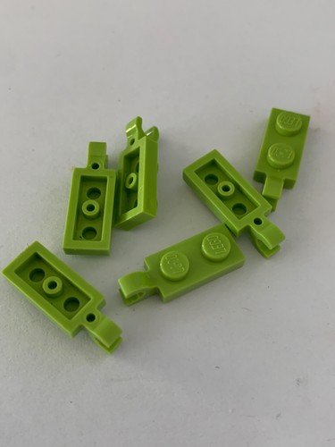 LEGO Parts 63868 (6pcs) Plate, Modified 1 x 2 w Clip Horizontal Choose ...