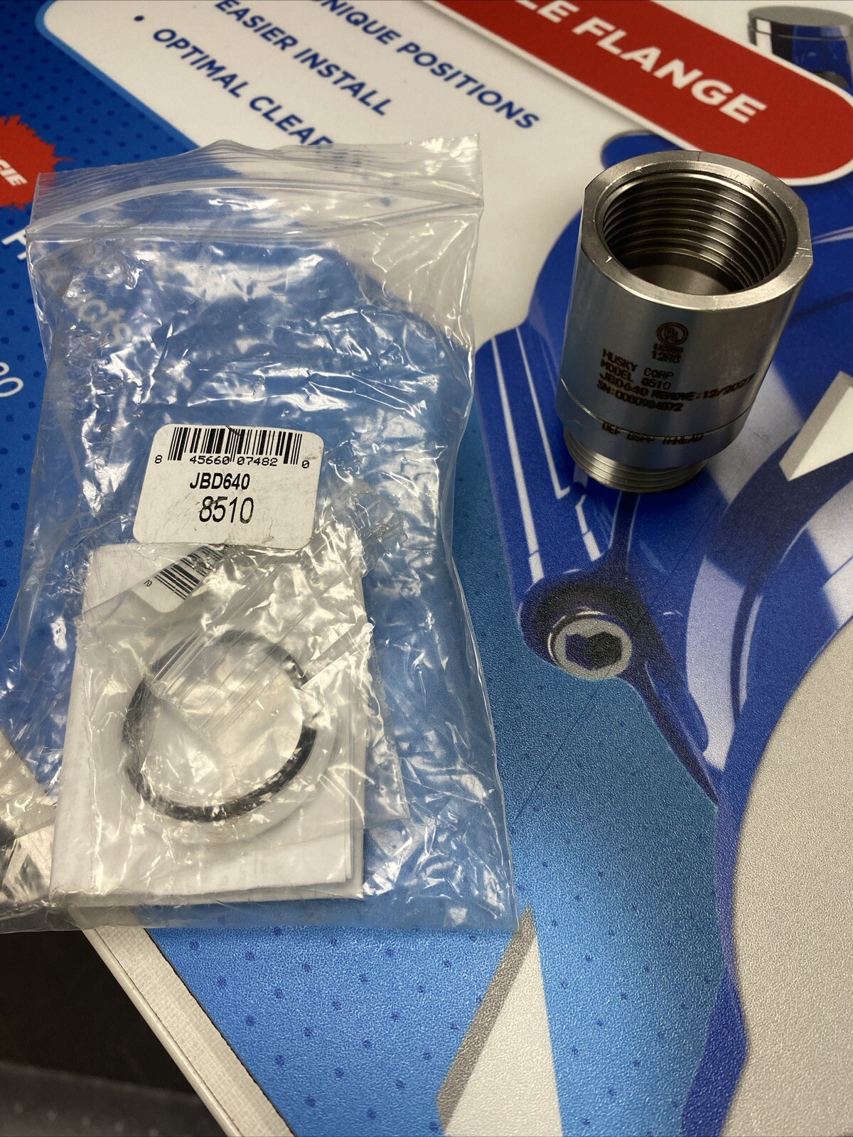 Husky DEF Swivel 1”m BSPP x 1”f NPT Stainless Steel | eBay