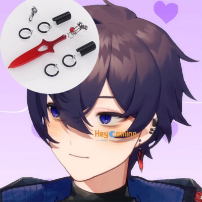 2022 Anime Vtuber Shoto Cosplsy Shxtou Earring Suit Ear Clip Jewelry ...