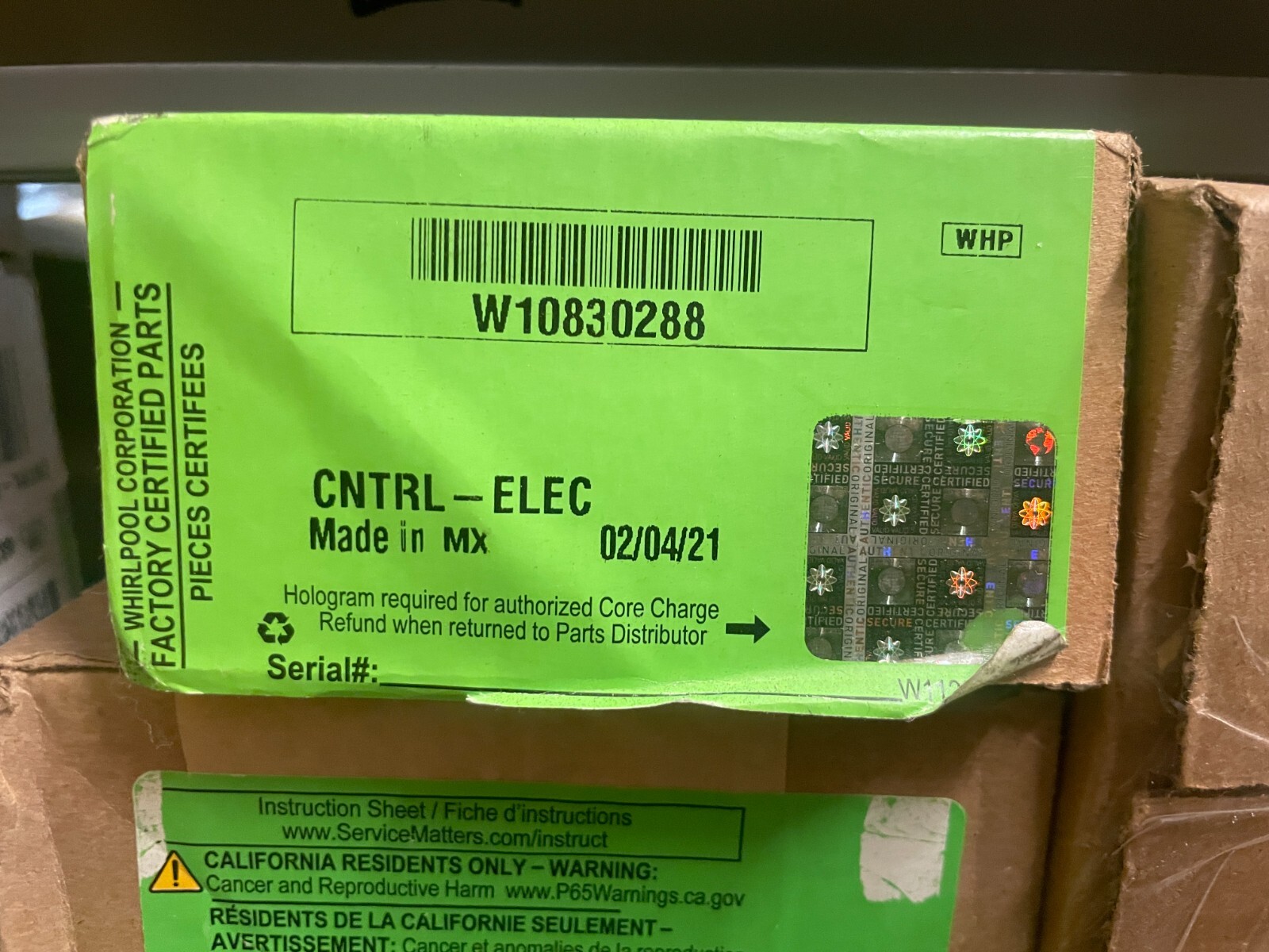 OEM Whirlpool W10830288 Control Board Y66 for sale online | eBay