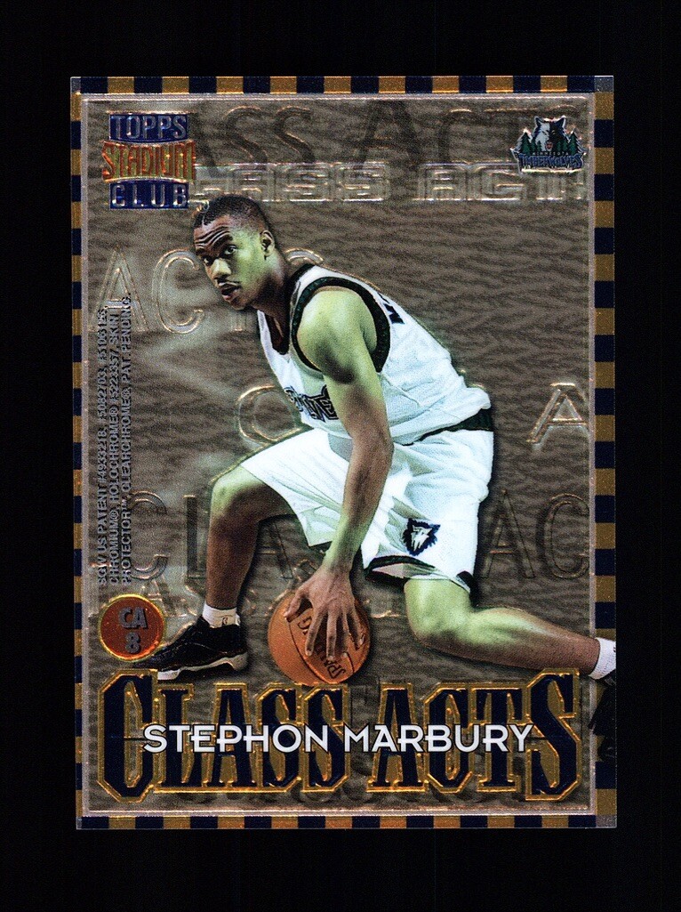 1996-97 TOPPS STADIUM CLUB #CA8 STEPHON MARBURY/KENNY ANDERSON CLASS ...