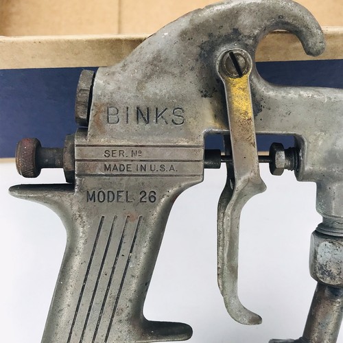 Binks Model 26 Hand Held Automotive Paint Spray Gun 77p Nozzle Very ...
