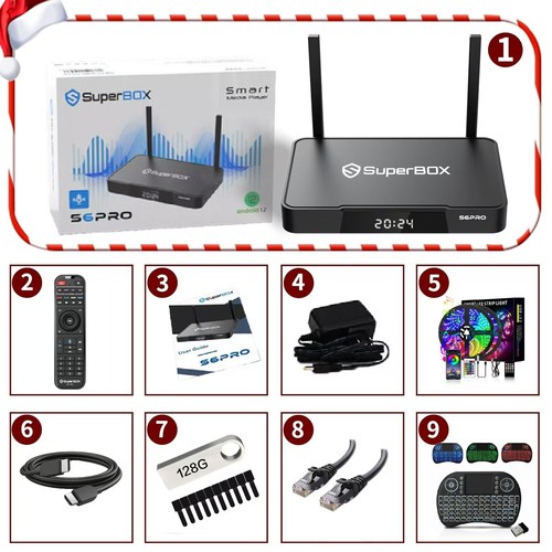 NEW Superbox S6pro Mediaplayer 6K HD TV BOX WIFI 6 android 12 Shipment ...