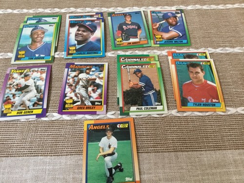 1990 TOPPS BASEBALL “ ALL STAR ROOKIE GOLD CUP“ & “ #1 DRAFT PICK “ LOT ...