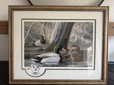 Terry Doughty ‘rare’ (Mallard Ducks) 50th WI Anniversary 1937-1987 SN ...