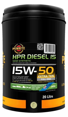 Penrite HPR Diesel 15 SAE 15W-50 Engine Oil 20L | eBay