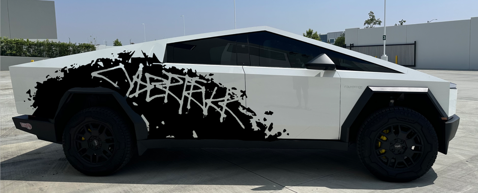 Tesla Cybertruck 2023-2025 Side Mud Cybertruck Graffiti Graphic Decal ...