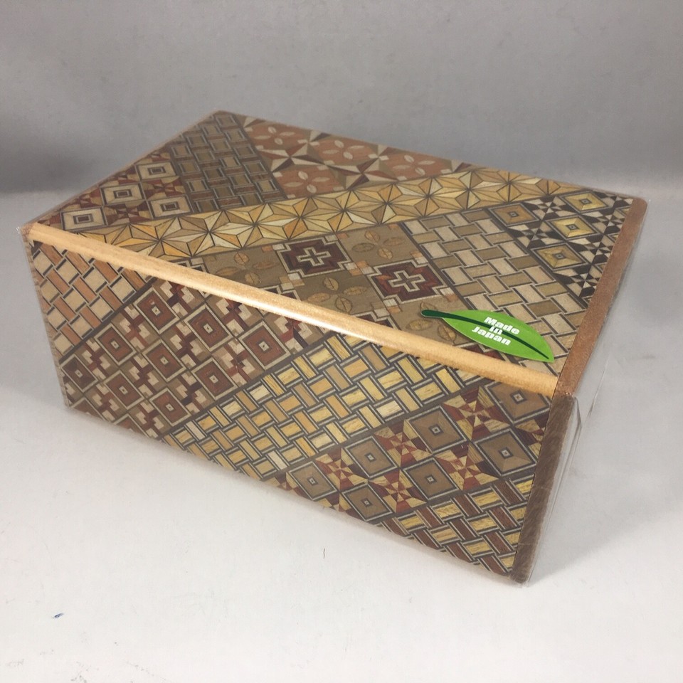 Japanese Yosegi Puzzle Box Wooden Magic Trick Box 21 Steps HK-134 Made ...
