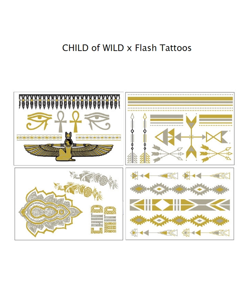 Wild Child Flash Tattoos