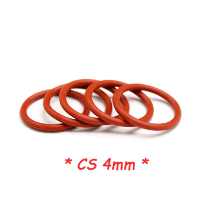 Silicone Rubber O Rings Metric Food Grade 4mm Cross Section 60mm-150mm ...