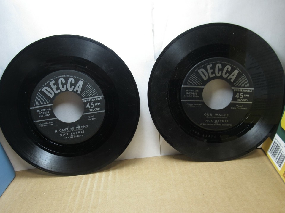 Old 45 RPM Record Set - Decca Album 9-88 - Dick Haymes - Sides 5-8, 2 ...