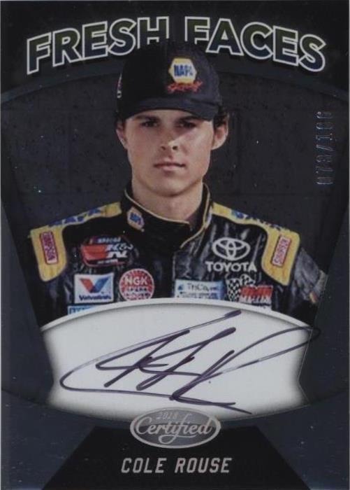 2018 Panini Certified - Fresh Faces Signatures Cole Rouse #FFS-CR /186 ...