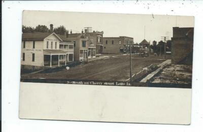 Real Photo Postcard Post Card Letts Iowa Ia Cherry Street | eBay