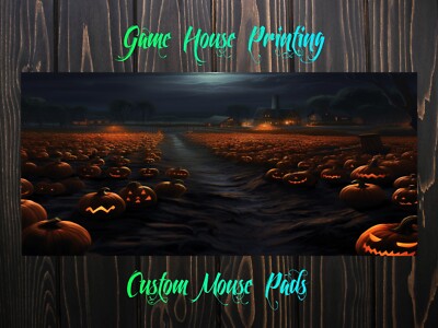 Midnight Pumpkin Patch Custom Mousepad | eBay