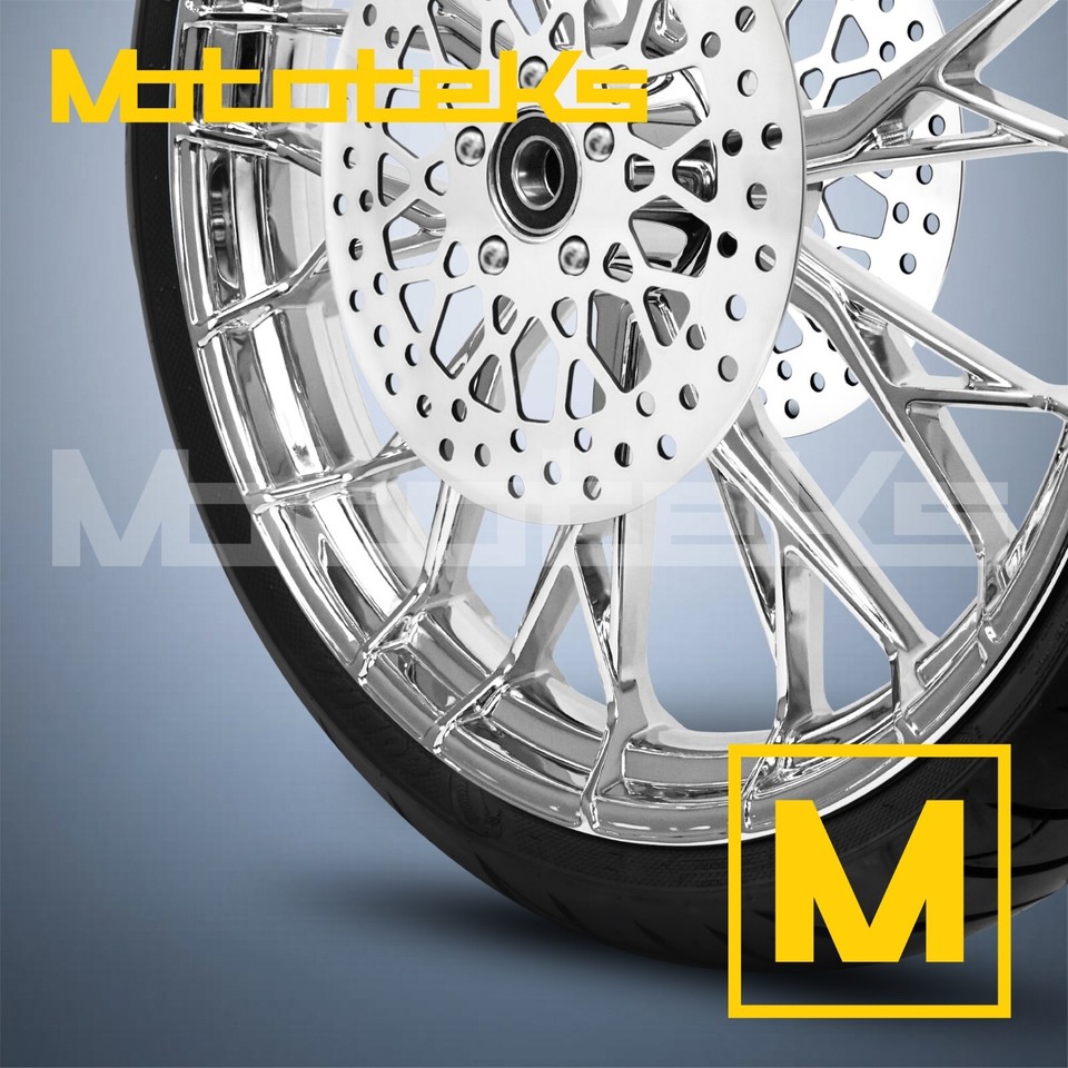 21" 21X3.5 RAIDER MAG WHEEL CHROME FOR HARLEY TOURING MODELS FRONT RIM ...