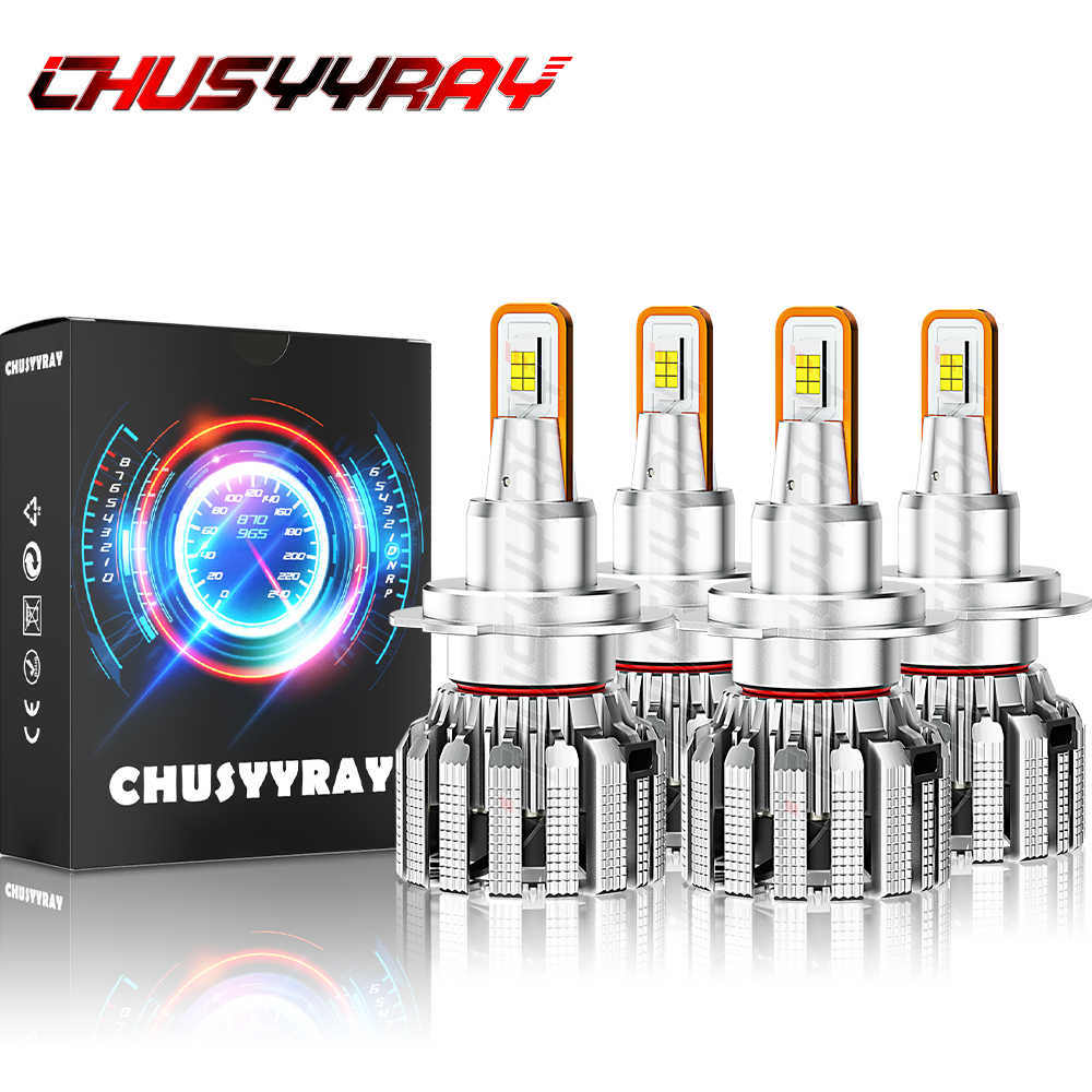 For Mercedes-Benz C250 C300 C350 - 4PC Combo Headlight High & Low Beam ...