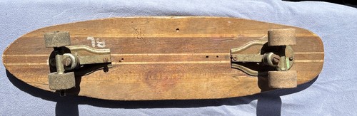 1960's Beautiful Wooden Skateboard W/ Super Surfer & 1940's Chicago ...