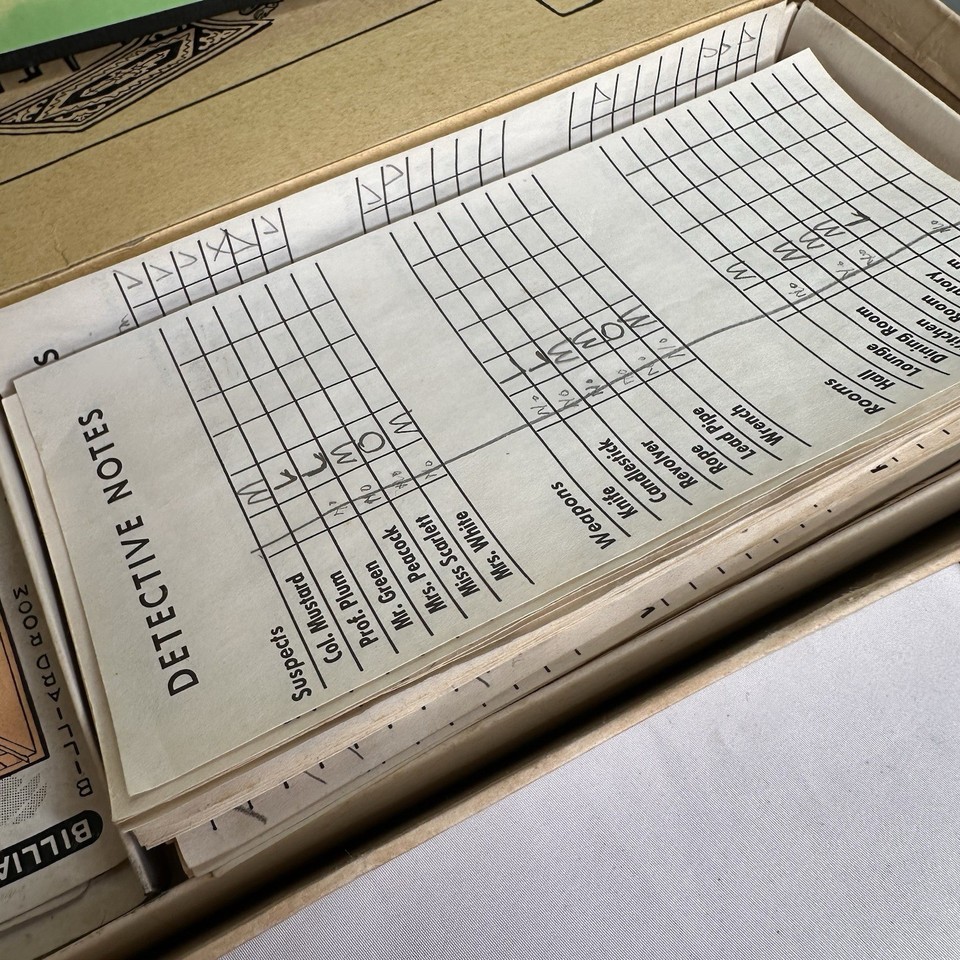 Antique First Edition Clue Board Game Parker Brothers Original Box ...