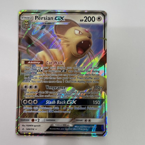 Pokémon TCG Persian GX Unbroken Bonds 149/214 Holo Ultra Rare | eBay