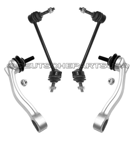 Jaguar Front & Rear Sway Stabilizer Bar Links C2C18572 C2C18573 ...