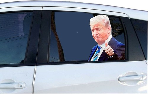 Ride with Donald Trump Car Window Decal, Window Cling - Easy Removal | eBay