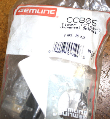 Gemline CC806 Refrigerator Universal Defrost Timer - LOT OF TWO | eBay
