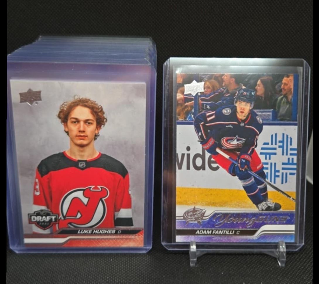 50 Full SET 2023-24 Upper Deck Extended Young Guns and Draft Pick SET ...