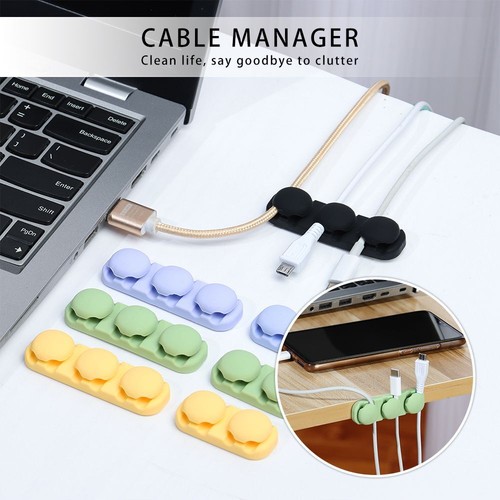 Headphone USB Cable Organizer Line Clamp Fixer Wire Management Cable ...