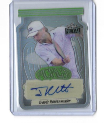 2024 Leaf Metal Pickleball TRAVIS RETTENMAIER Pickled Silver Diecut ...
