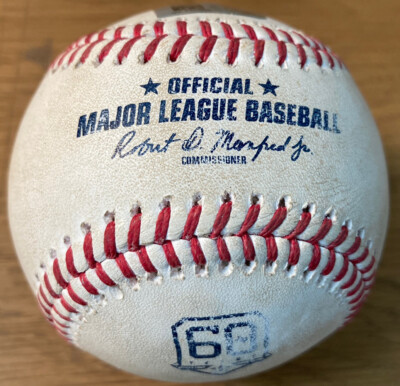 Framber Valdez Game Used Ball Quality Start MLB Record Streak, Luke ...