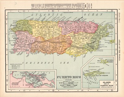 1900-Now - Map Of Puerto Rico