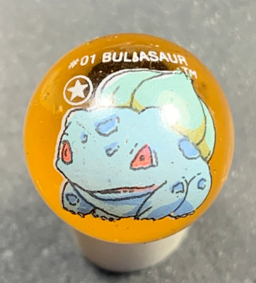 Vintage POKEMON Glass Marble 1st Edition STAR #01 BULBASAUR | eBay