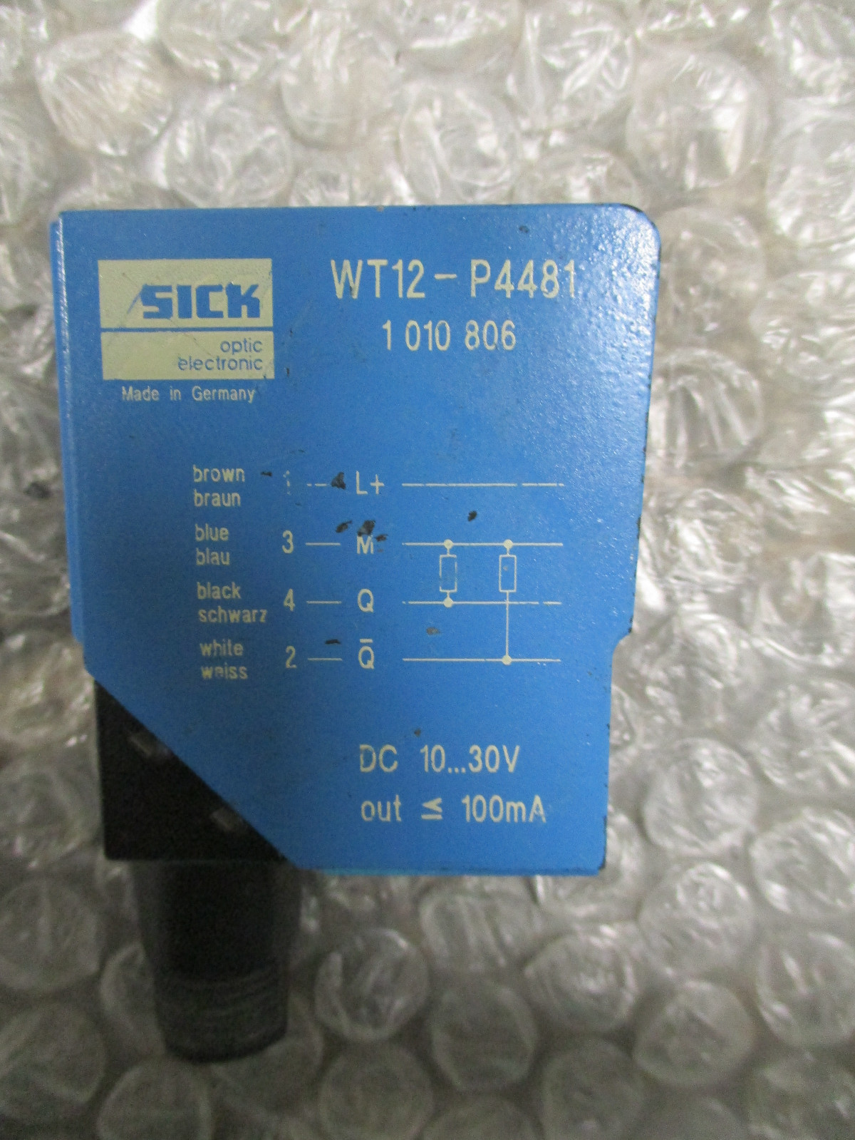 SICK WT12-P4481 Optic Electronic Sensor Module 10-30VDC 100mA Sic ...