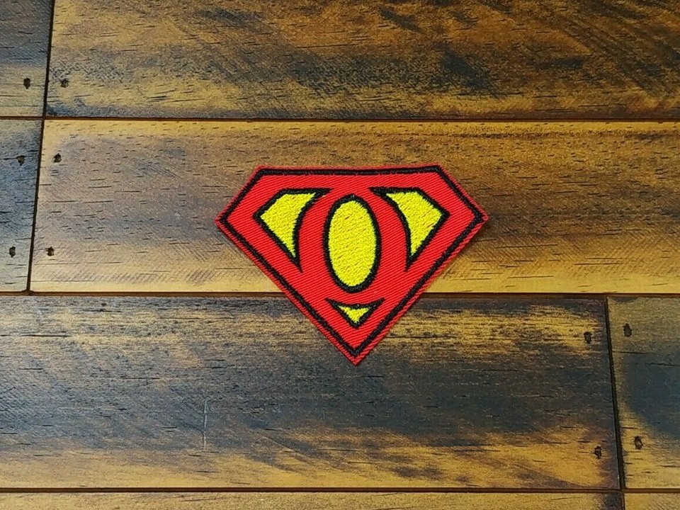 Superman Logo Patch Iron-On Superman Logo Superman Alphabet Super Hero ...