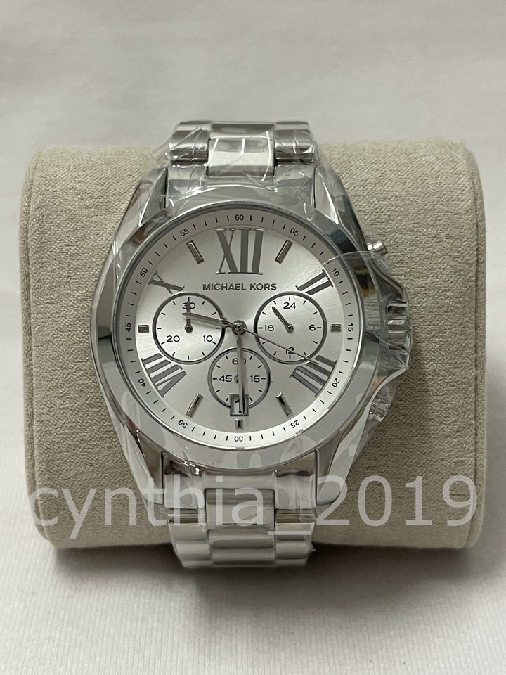 Michael Kors Bradshaw Chronograph Silver Dial Woman's Watch MK5535 | eBay
