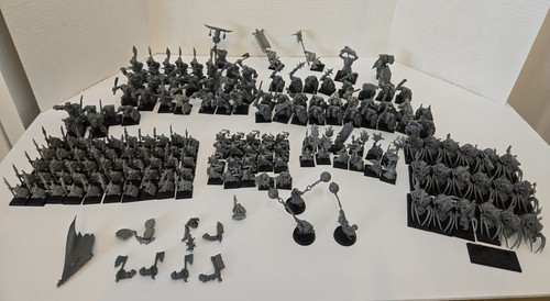 Old Warhammer Age of Sigmar Orcs Battalion Night Goblins Army Lot 164 ...