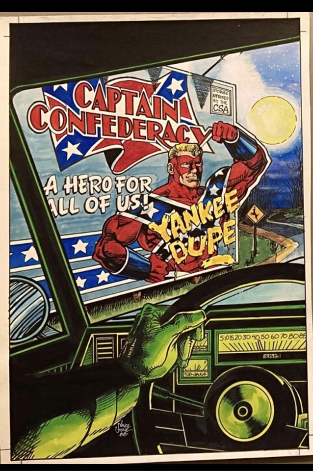 Captain Confederacy Original Comic Art Cover Collection | eBay