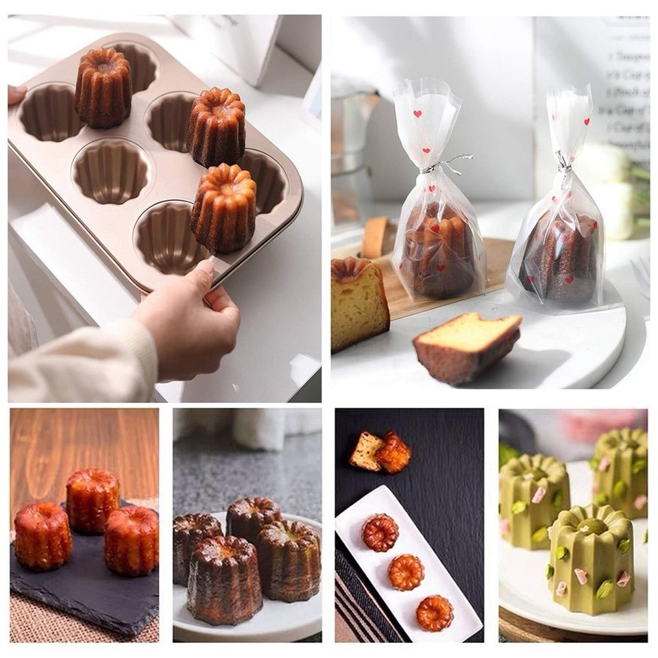 Canele-Form-Kuchenform mit 6 Mulden, Antihaftbeschichtete Canele ...