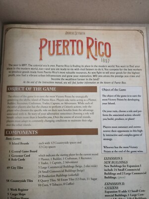 Puerto Rico 1897 board game | eBay